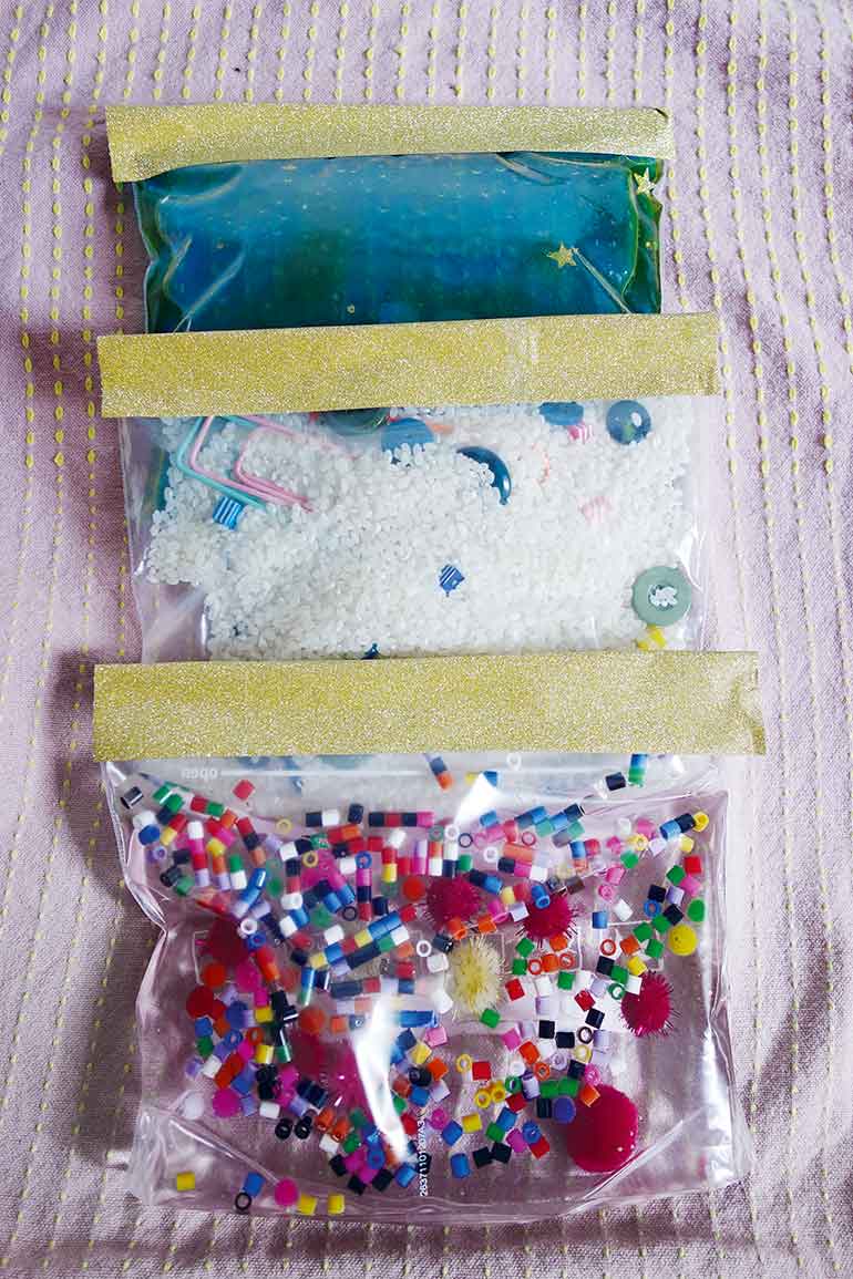 Sensorik Spielzeug für Babys selber machen