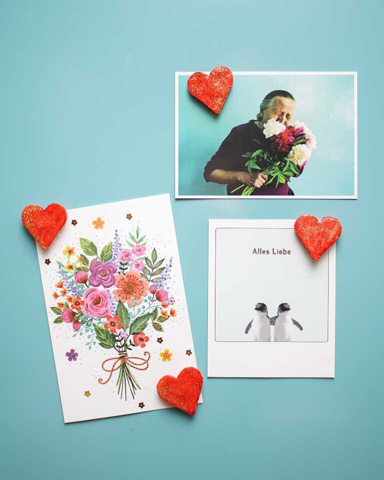 Herzmagnete zum Muttertag: Mit Liebe selbstgemacht