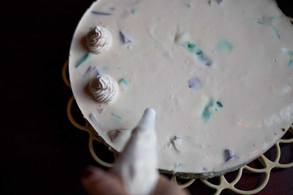 Rezept: Bunter Terrazzo Cheesecake
